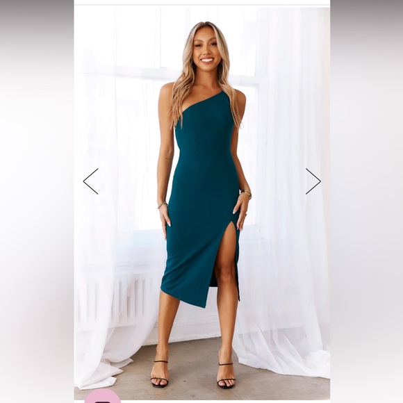 Hello Molly | Dresses | Hello Molly Embark With You Midi Dress Teal ...